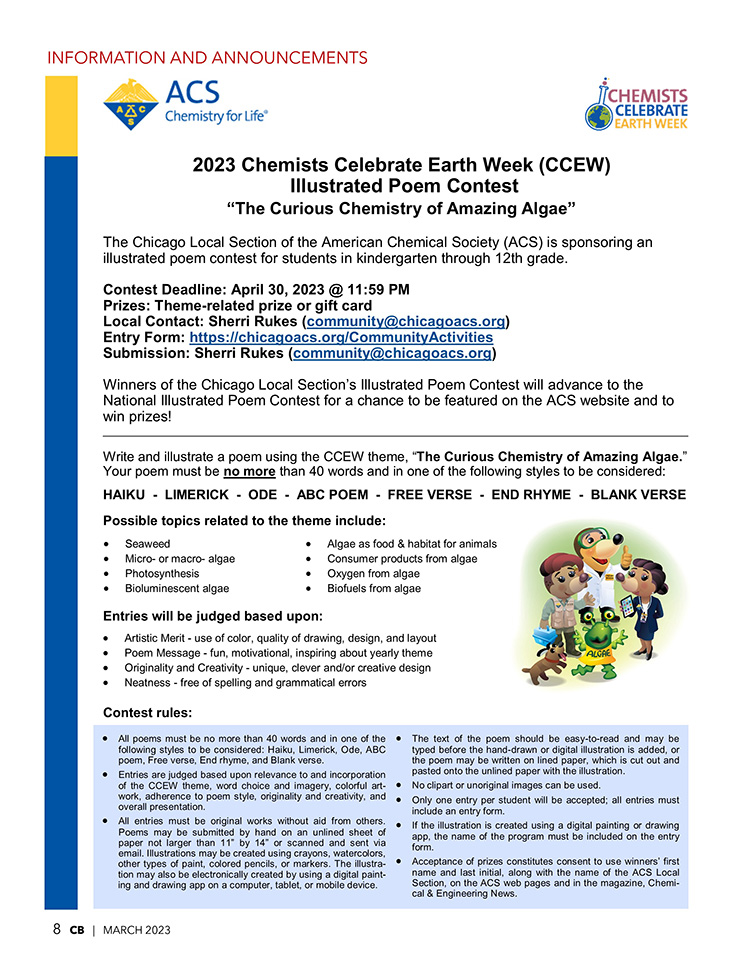 Chicago Section American Chemical Society - Newsletter